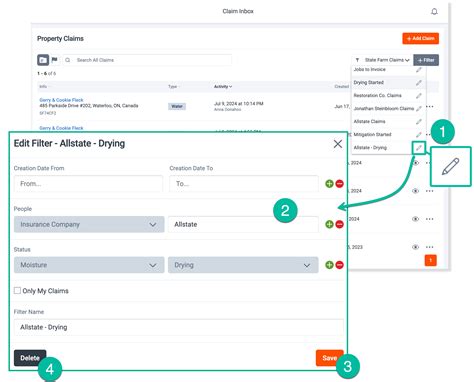 Adding Filters To The Claim Inbox Encircle Adding Filters To The Claim Inbox Encircle