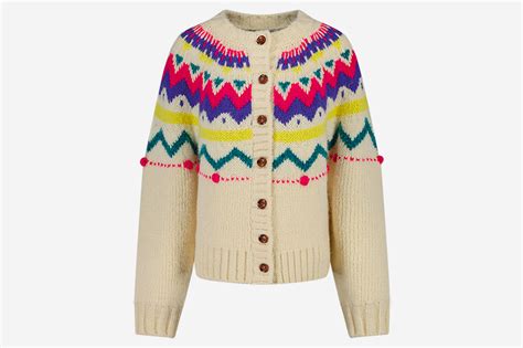 그린버터 우먼 캔디 볼 알파카 노르딕 가디건 크림 Green Butter Kream