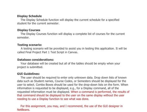solved course scheduler final project part 1 you have been