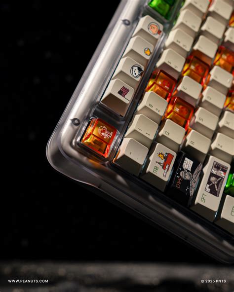 Thekapco X Peanuts Vintage Astronaut Artisan Keycaps