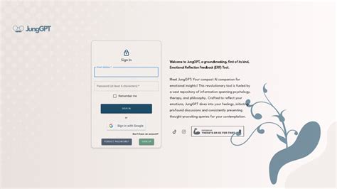 Jung Junggpt Is An Emotional Reflection Feedback Tool Designed To Assist Users In