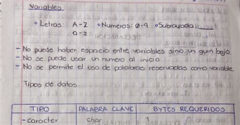 Programacion En C Tipos De Datos Variables Constantes