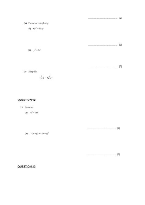 Algebra 2 Igcse Mathematics Exam Questions Pdf
