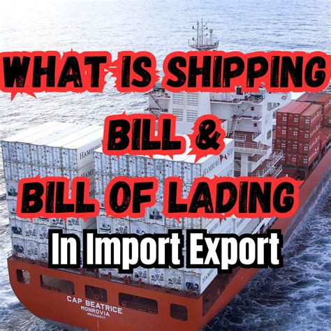 What Is Shipping Bill And Bill Of Lading Connecting India Exim Solution