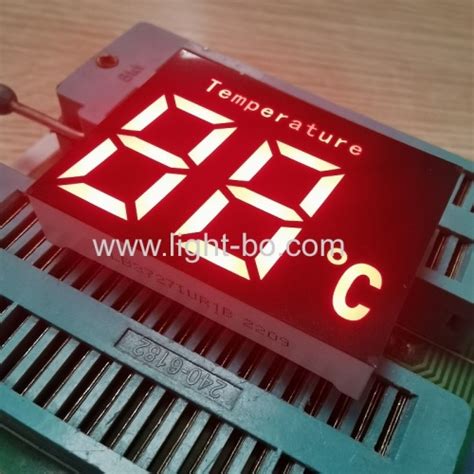 Ultra Bright Red 2 Digit 7 Segment Led Display Common Anode For Water Heater Manufacturers And