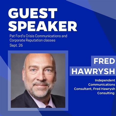 Many Thanks To My Former Colleague And Longtime Friend Fred Hawrysh For