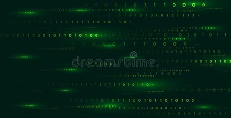 Digital Binary Code Cyberspace Matrix Wallpaper Design Stock Illustration Illustration Of