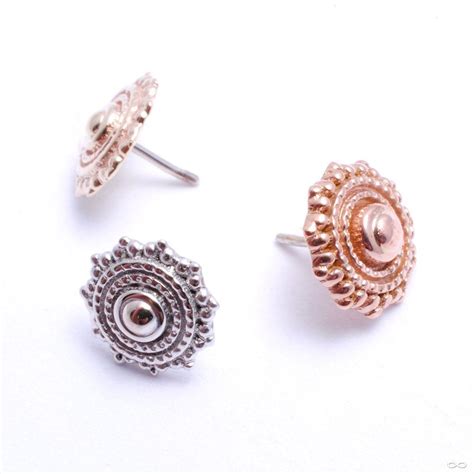 Afghan Press Fit End In Gold From Bvla Pink Topaz Bvla White Gold