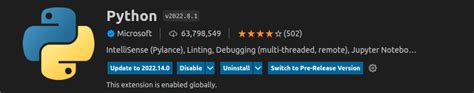 Vscode Python Debugger 중단 에러