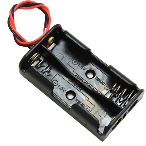 Kit Com Pe As Suporte Porta Pilha Aa Com Rabicho Br Eletr Nica