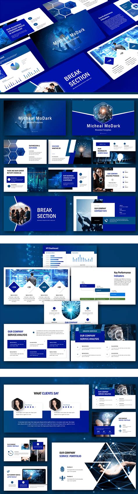 Branded PowerPoint Template On Behance