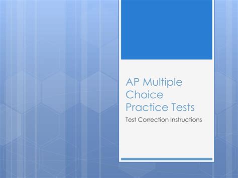 PPT AP Multiple Choice Practice Tests PowerPoint Presentation Free Download ID 1990867