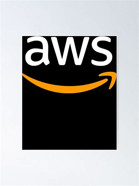 AWS Logo Amazon Web Services Logo Poster For Sale By Marielisawicki Redbubble