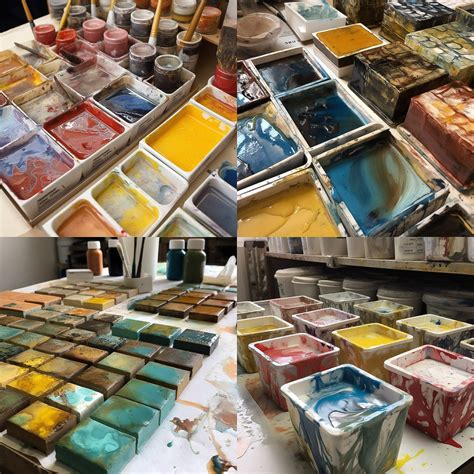 Encaustic Paint Midjourney Style Andrei Kovalevs Midlibrary 20