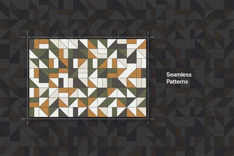 Abstract Flat Geometric Seamless Patterns Themefire