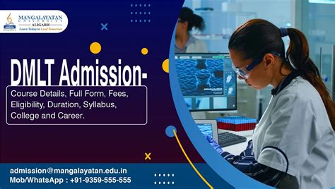 Dmlt Admission Course Details Full Form Fees Eligibility Duration