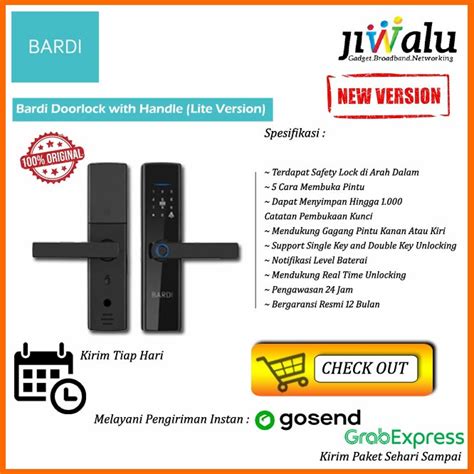 Jual Bardi Smart Doorlock Door Lock Sensor Lite Series New Version Shopee Indonesia