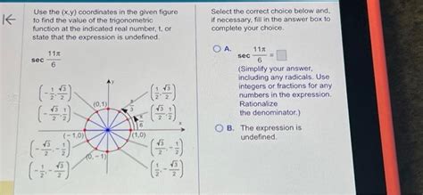 solved use the unit circle to find the value of sinπ and
