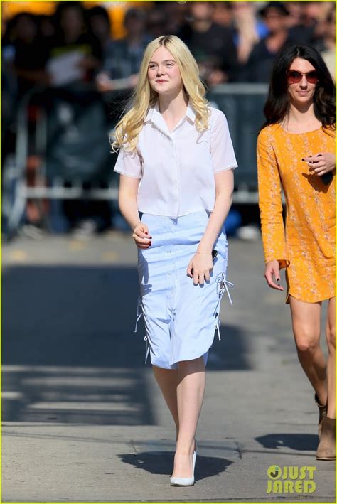 Elle Fanning Tells Cute Promposal Story On Jimmy Kimmel Live Photo 3119846 Elle Fanning