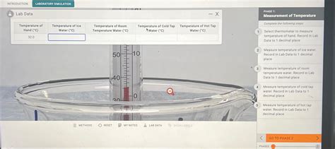 solved introductionlab dataphase 1 measurement of