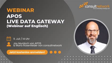Apos Systems Inc On Linkedin Live Webinar Apos Live Data Gateway