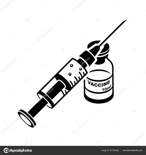 Black Icon Vaccination And Immunization Vector Stock Vector By
