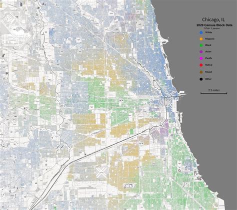 Racial Dot Map Of Chicago Rmapporn
