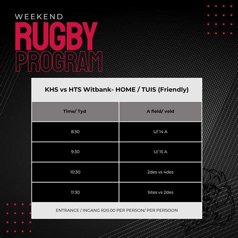 Hoërskool Kanonkop Official 📌📌neem Kennis Take Note 8 March 2025