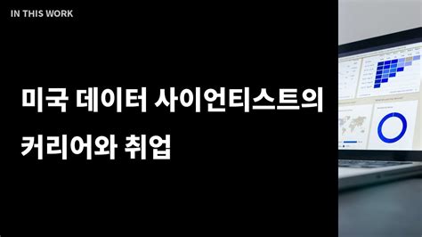 미국 데이터 사이언티스트의 커리어와 취업 Youtube