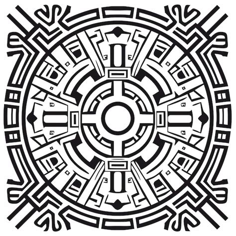Premium Ai Image Aztec Pattern