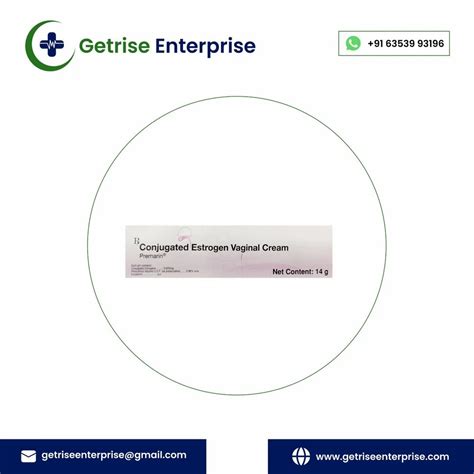 Conjugated Estrogen Vaginal Cream Premarin At ₹ 420piece Vaginal