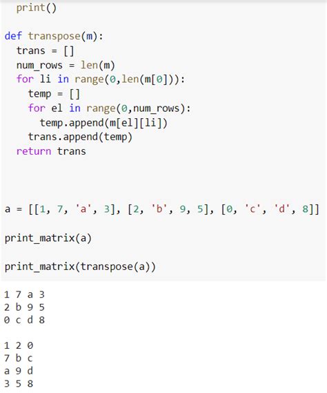 [solved] the transpose of a matrix can be thought of as another matrix