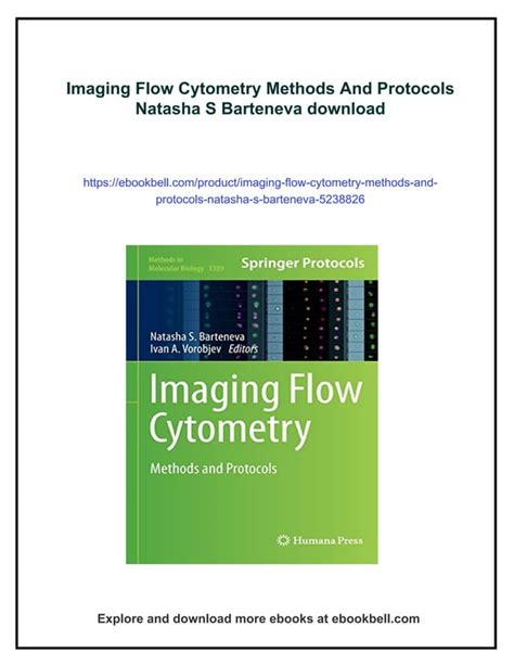 Imaging Flow Cytometry Methods And Protocols Natasha S Barteneva Pdf