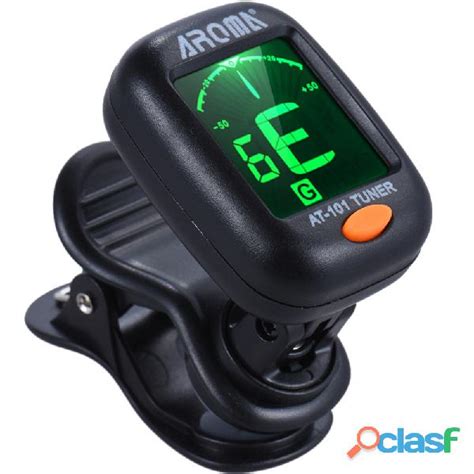 Os00736 Aroma At 01a Afinador Electronico Cromatico Para Guitarra Bajo
