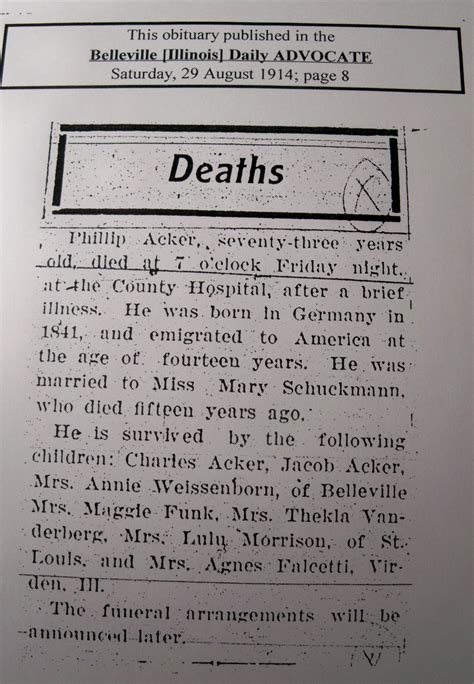 Philip Adam Acker 1841 1914 Find A Grave äreminne