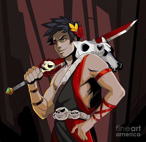 Zagreus Hades Game Painting By Adam Lauren Pixels
