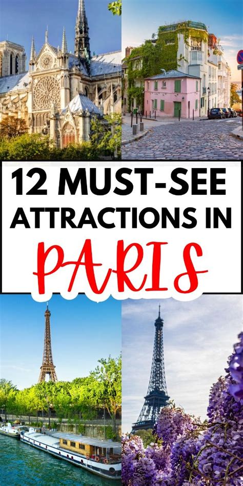 12 Must See Attractions In Paris Paris France Travel Paris