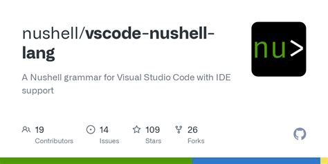 Github Nushellvscode Nushell Lang A Nushell Grammar And Theme For