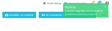 Psaddonsconnect Module Upgrade Action Fails · Issue 15700 · Prestashop