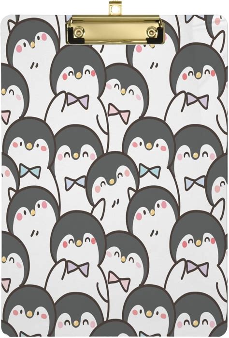 Gzhjmy Cute Penguins 3 Clipboardstandard A4 Letter Size Hardboard