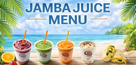 Jamba Juice Menu 2025 Prices Smoothies Bowls And Nutrition Guide