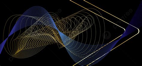 검정색 배경 그라데이션 블루 라인과 럭셔리 골드 컬러 벡터 검은 배경 그라데이션 블루 라인 고급스러운 골드 컬러 배경 일러스트 및 사진 무료 다운로드 Pngtree