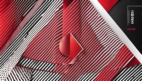 Premium Photo Red Diagonal Geometric Shape With Halftone Detailed