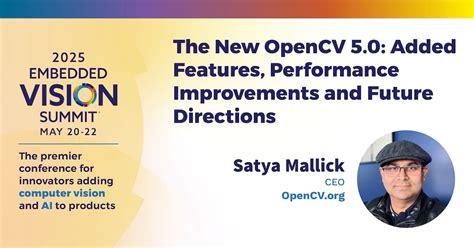 The New Opencv 50 Added Features Performance Improvements And