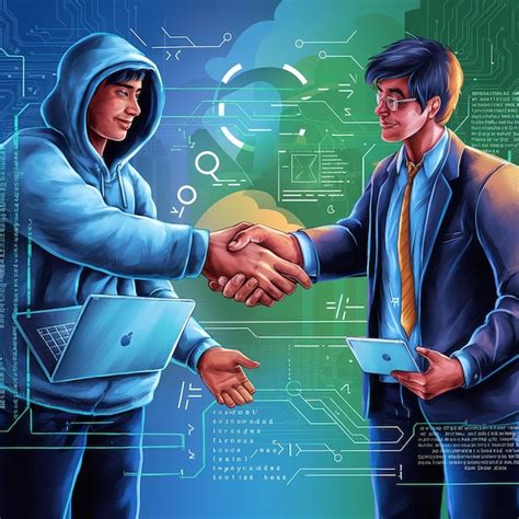 Premium Photo Illustrate A Handshake With Digital Or Tech Elements Like Circuit Boards Or