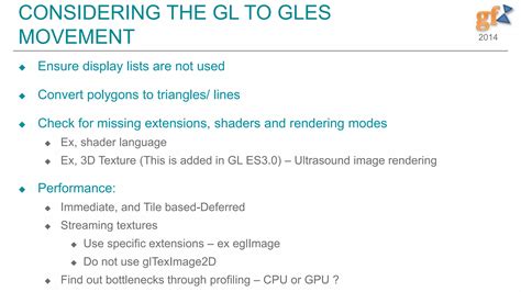 Gfx Part 7 Introduction To Rendering Targets In Opengl Es Ppt
