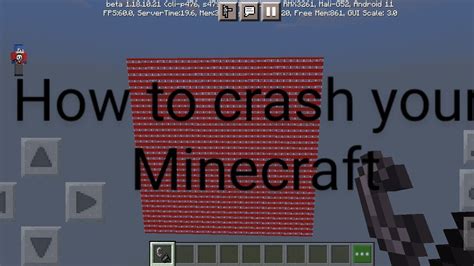 How To Crash Your Minecraft Bedrock Edition Youtube
