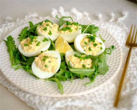 Tuna Stuffed Deviled Eggs Low Carb Meal Prepyoself