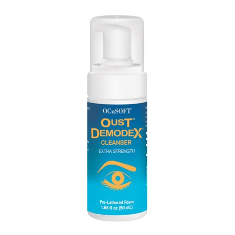 Ocusoft Eyelid Cleanser Extra Strength Foam With Tea Tree Oil For Demodex Mites 50ml