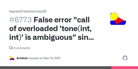 False Error Call Of Overloaded Tone Int Int Is Ambiguous Since Issue